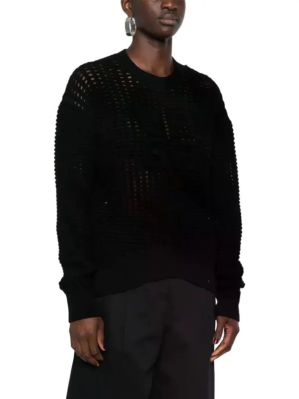 Givenchy 4g Open-knit Jumper - Black
