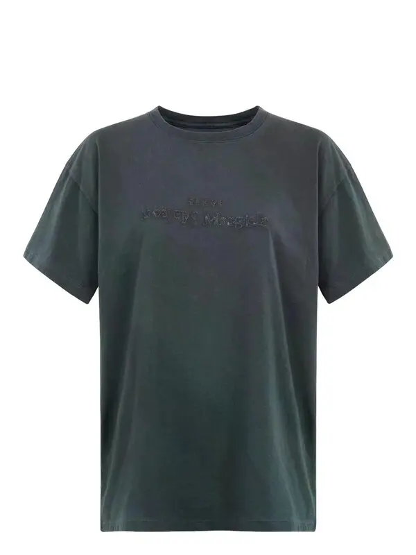 MAISON MARGIELA Embroidered Logo T-shirt - Grey