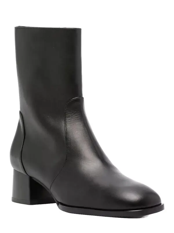 STUART WEITZMAN Nola Leather Ankle Boots - Black
