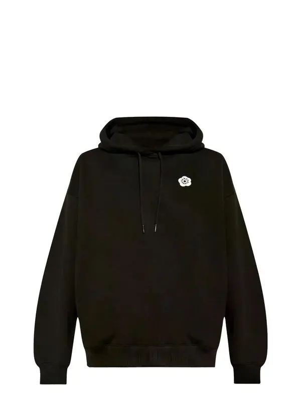 Kenzo Boke Flower Cotton Hoodie - Black