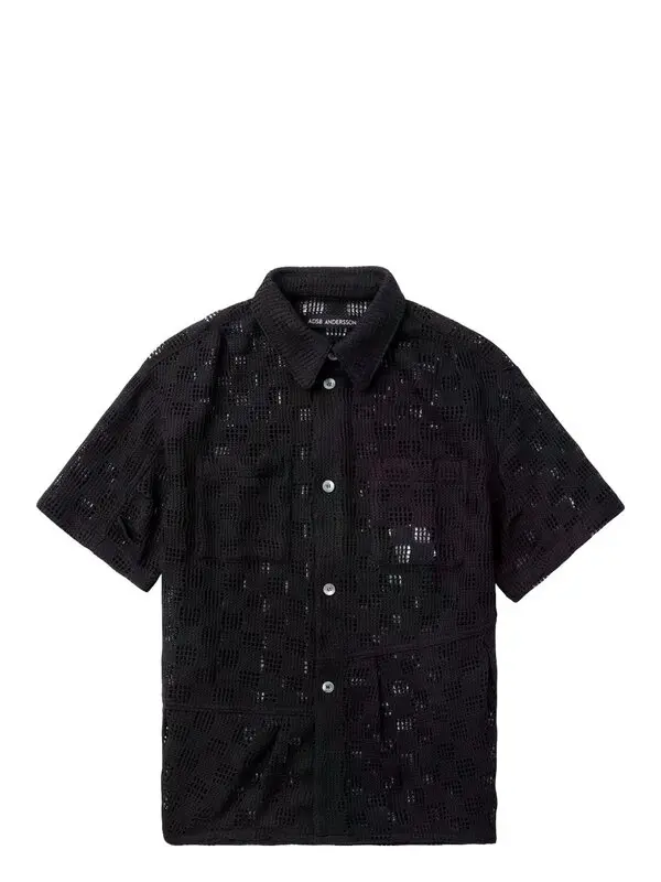 Andersson Bell Crochet Shirt - Black