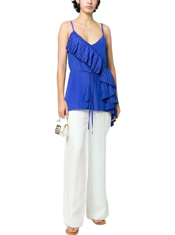 P.a.r.o.s.h Raisa Flared High-waisted Trousers - Neutrals