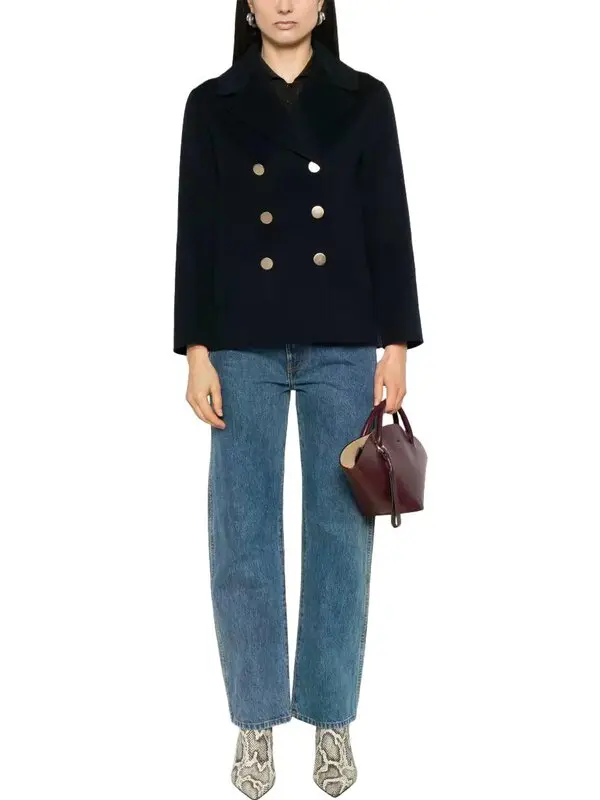 Max Mara Margot Pea Coat - Blue