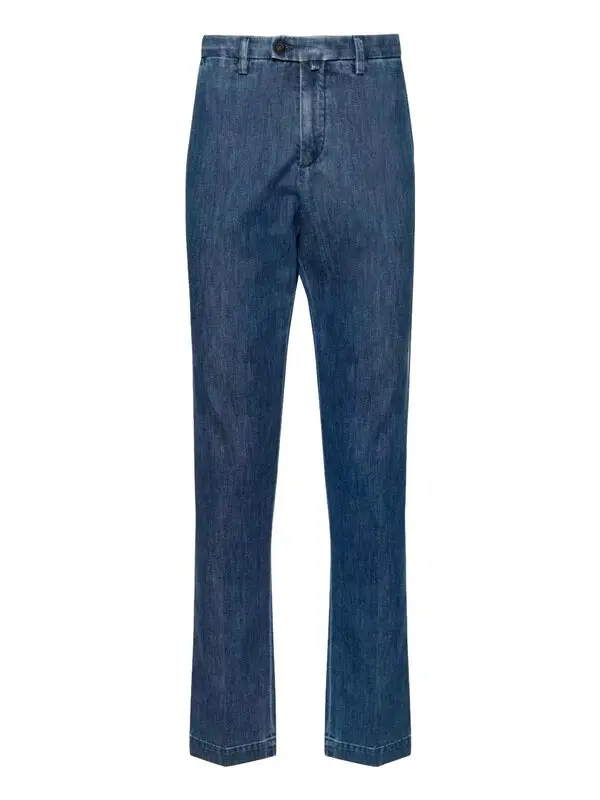 Corneliani Mid-rise Tapered Leg Jeans - Blue