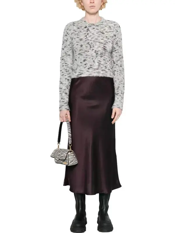 Moschino Braid-detail Sweater - Grey