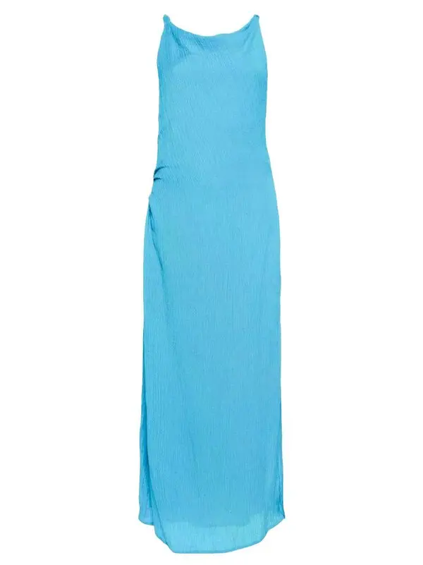 Faithfull The Brand Linen-blend Maxi Dress - Blue