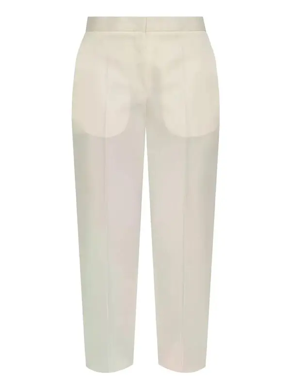JIL SANDER Wool Tailored Trousers - Neutrals