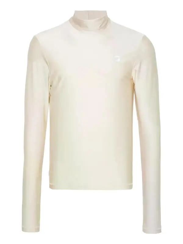 Coperni High-neck Long-sleeve Top - Neutrals