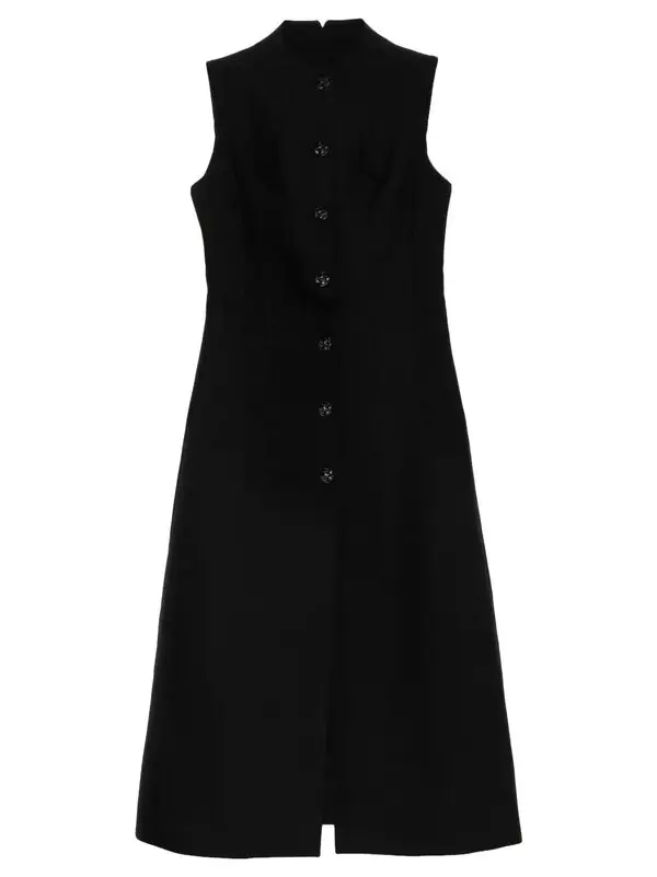 Shiatzy Chen Wool Vest Dress - Black