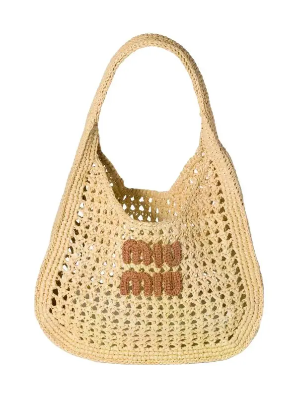 Miu Miu Interwoven Tote Bag - Neutrals