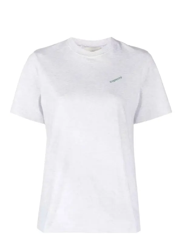 Coperni Logo Print Cotton T-shirt - Grey