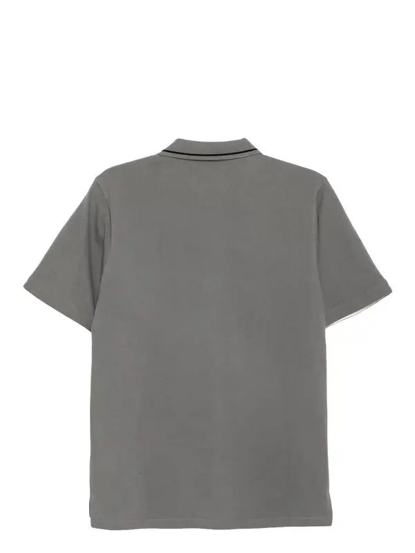 MUSIUM DIV. Embroidered Polo Shirt - Grey