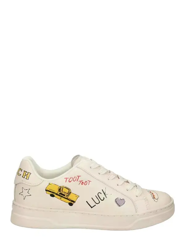 COACH Leather Lace-up Sneakers - Neutrals