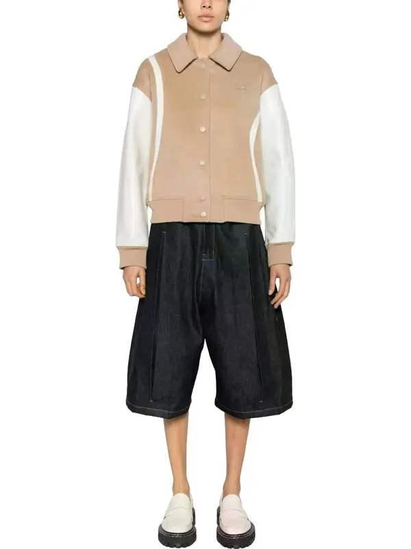 Axel Arigato Wool-blend Varsity Jacket - Neutrals