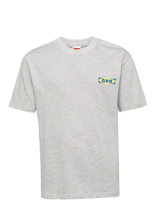 GROUND ZERO Logo-print Cotton T-shirt - Grey