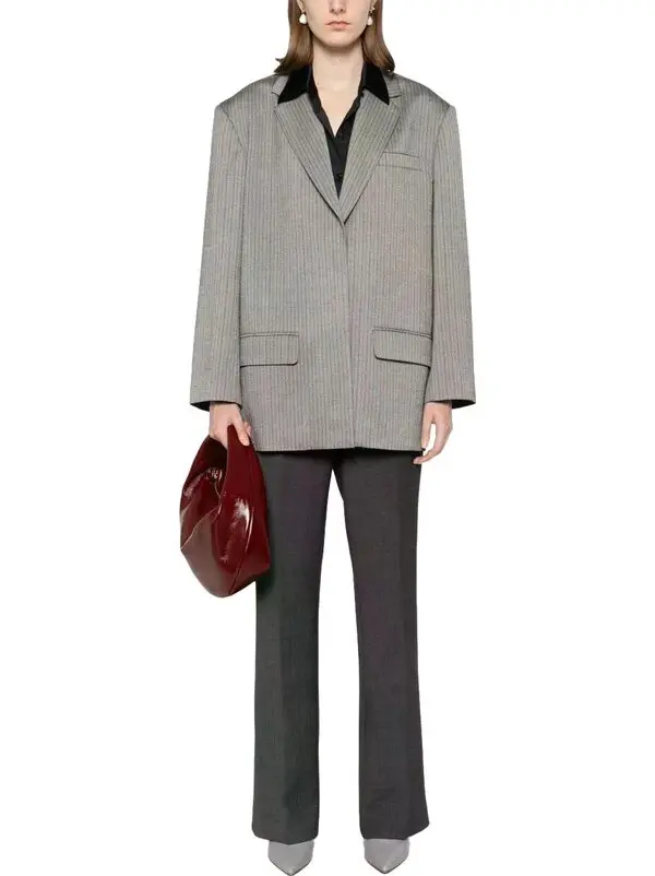 Remain Birger Christensen Herringbone Blazer - Grey