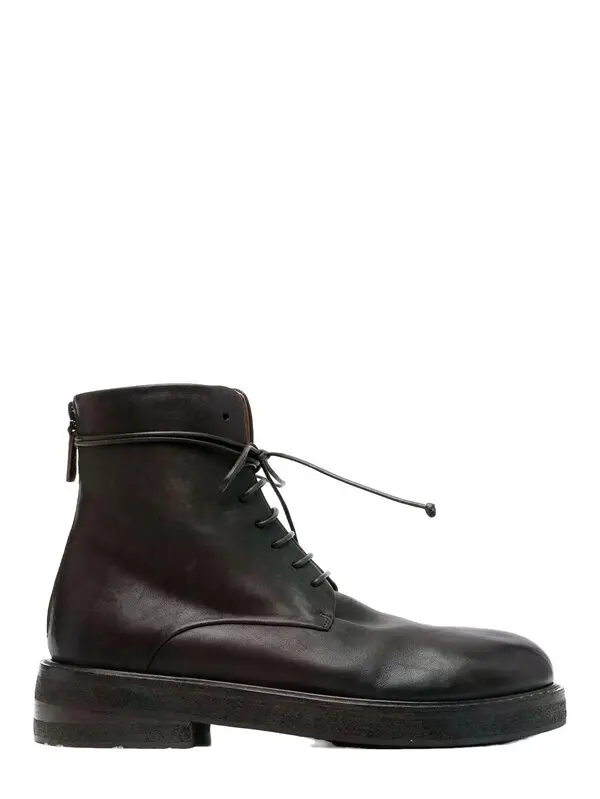 Marsèll Parrucca Leather Combat Boots - Brown