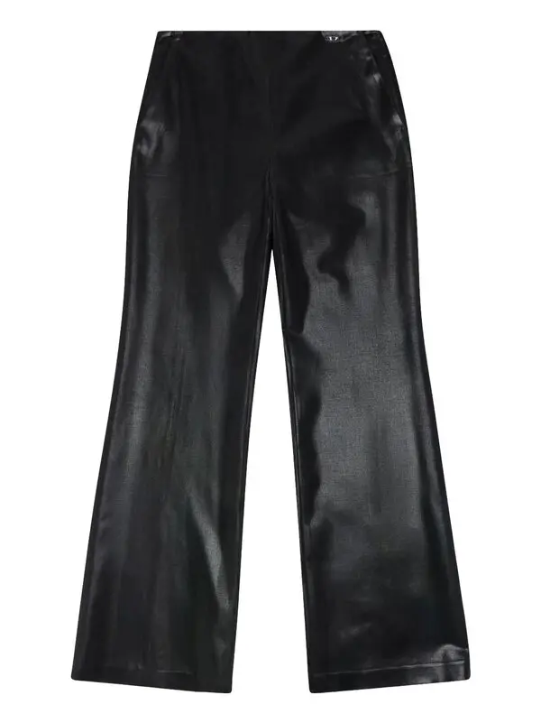 DIESEL® Mid-rise Flared Trousers - Black