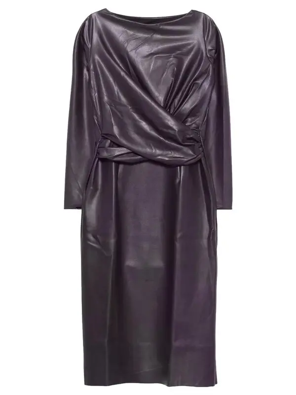 Chiara Boni La Petite Robe Camelia Midi Dress - Purple