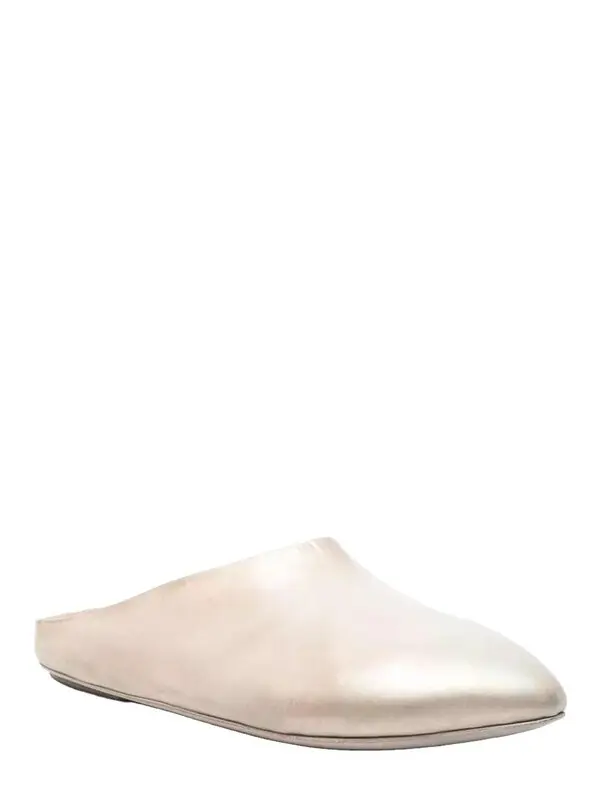 Marsèll Sfoglia Metallic Leather Mules - Neutrals