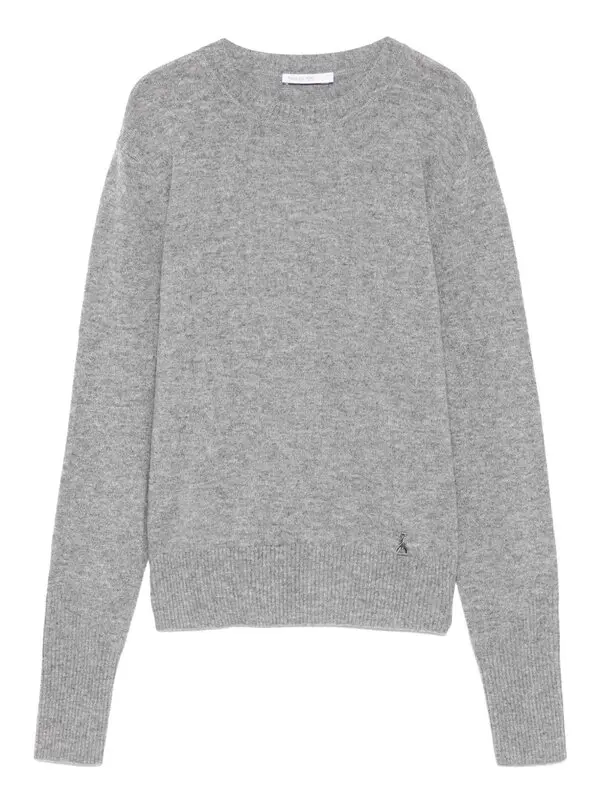 Patrizia Pepe Cashmere Crew Neck Sweater - Grey