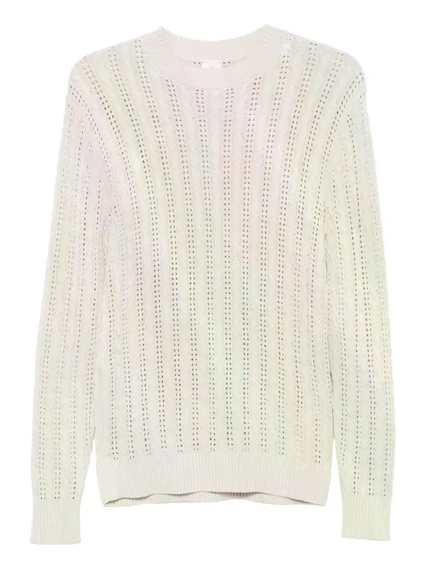 Eleventy Open-knit Sweater - Neutrals