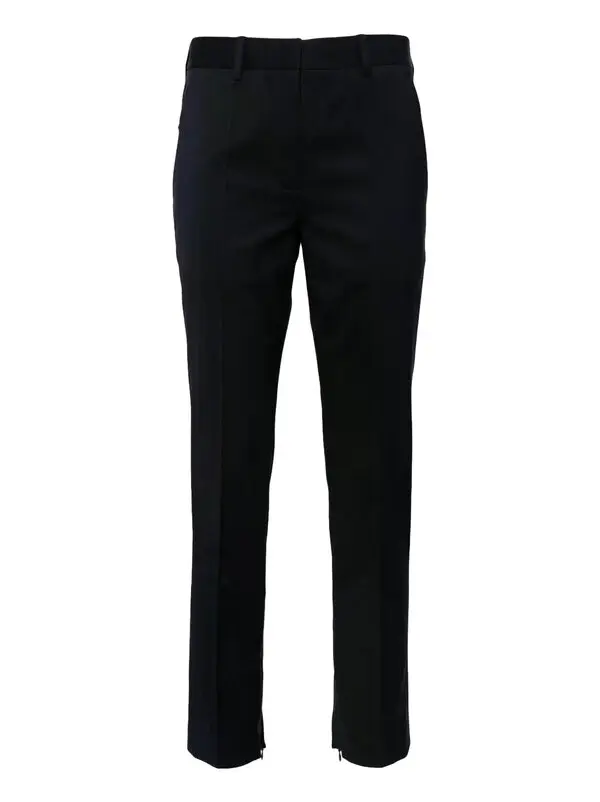 Helmut Lang Slim-fit Wool Trousers - Blue