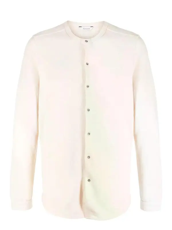 HOLZWEILER Henley-collar Button-down Shirt - Neutrals