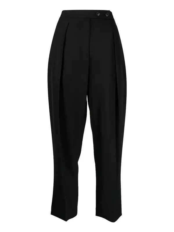 3.1 Phillip Lim High-waisted Tapered Trousers - Black