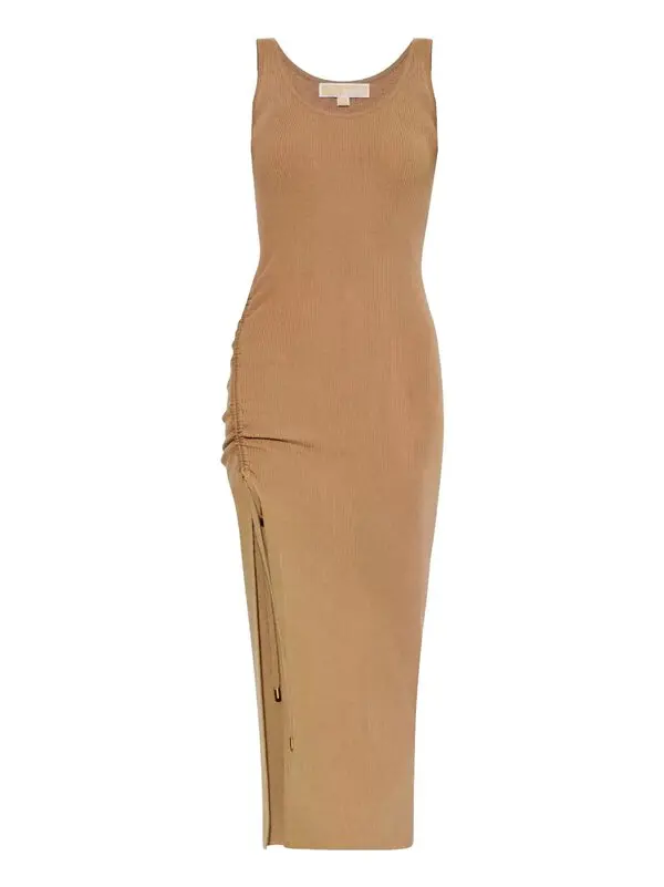 Michael Kors Ruched Tank Dress - Neutrals