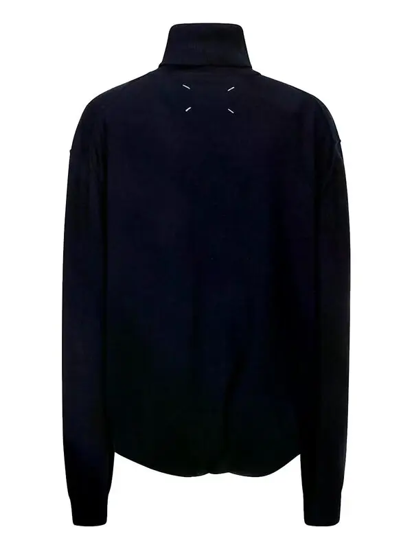 MAISON MARGIELA Knitted Roll Neck Body - Blue