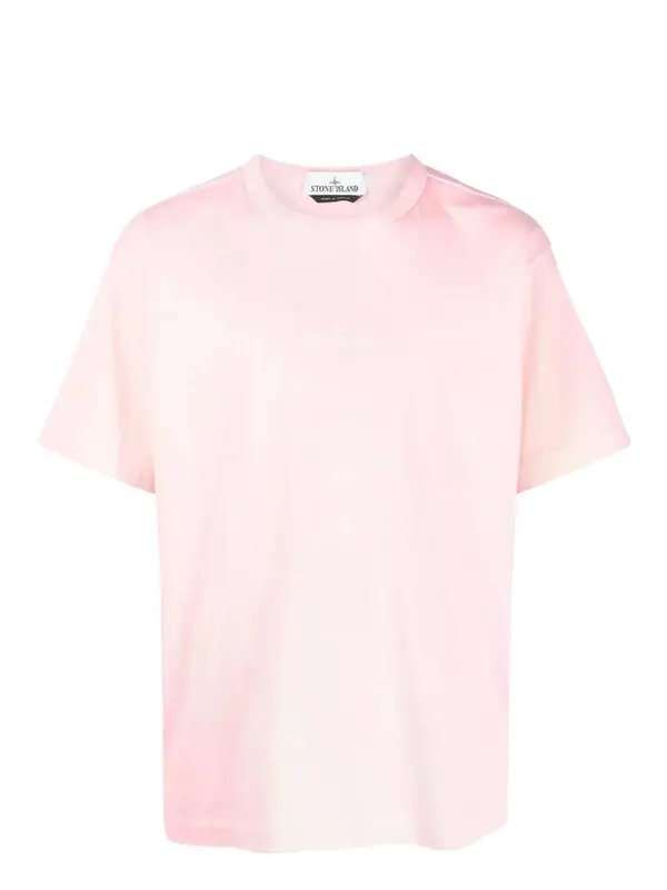 Stone Island Embroidered-logo T-shirt - Pink