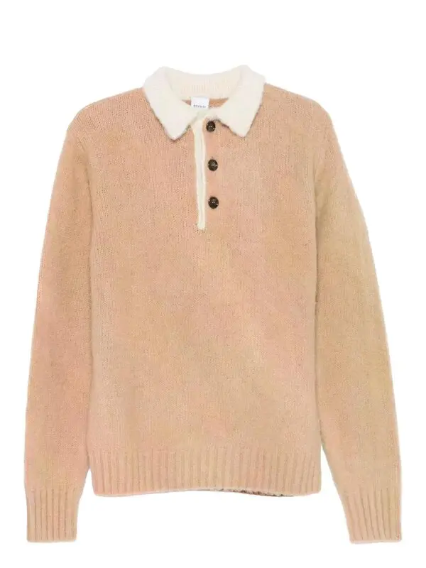 Aspesi Knitted Polo Shirt - Neutrals