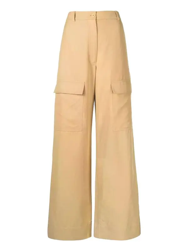 Stella McCartney Wide-leg Cargo Trousers - Neutrals