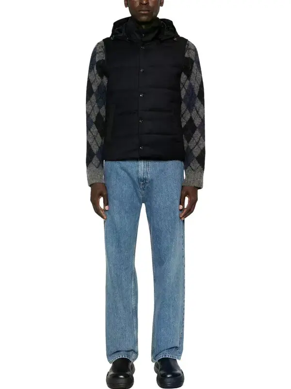 MONTECORE Wool Padded Vest - Blue