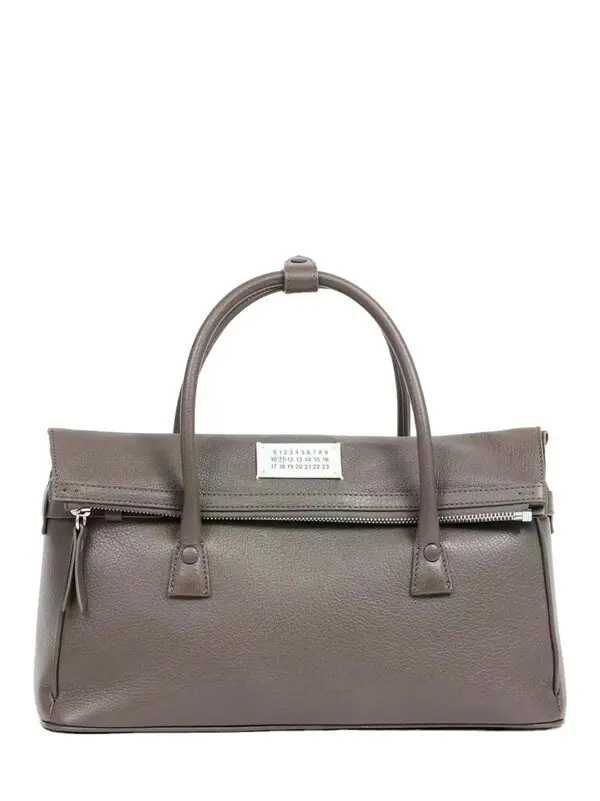 MAISON MARGIELA Medium 5ac Leather Tote Bag - Grey