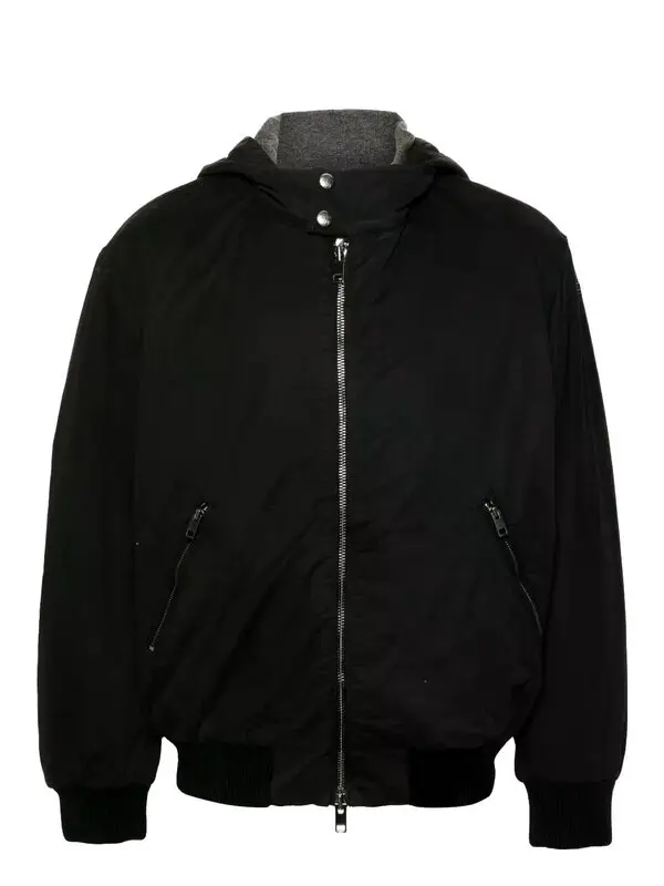 DIESEL® Alain Oval-d Hooded Jacket - Black