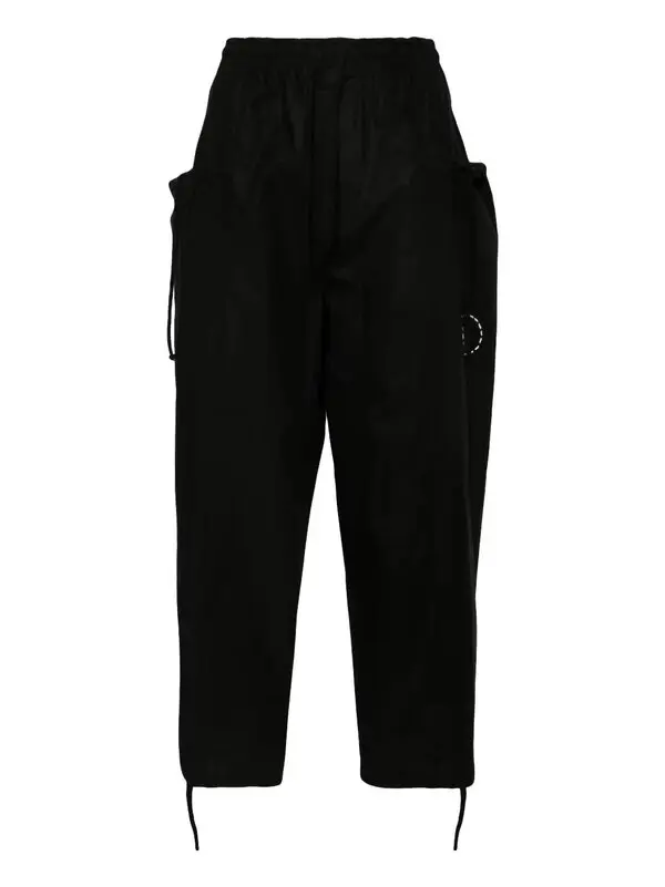 CRAIG GREEN Drawstring Waist Wide-leg Trousers - Black
