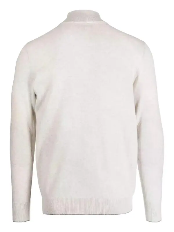 N.peal Carnaby Half-zip Jumper - Neutrals