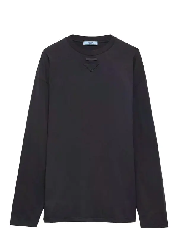 Prada Jersey Long-sleeve T-shirt - Grey