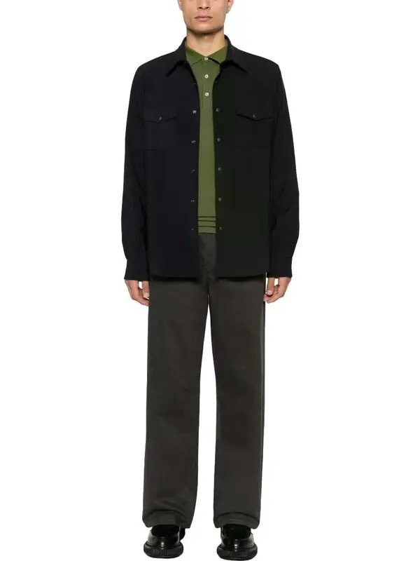 Aspesi Flannel Shirt Jacket - Blue