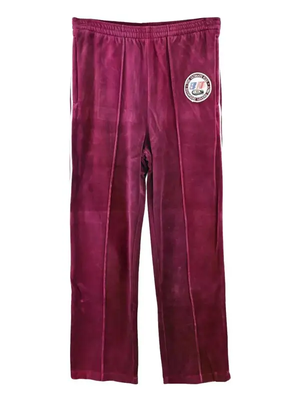 SAINT MXXXXXX Logo-patch Track Pants - Red
