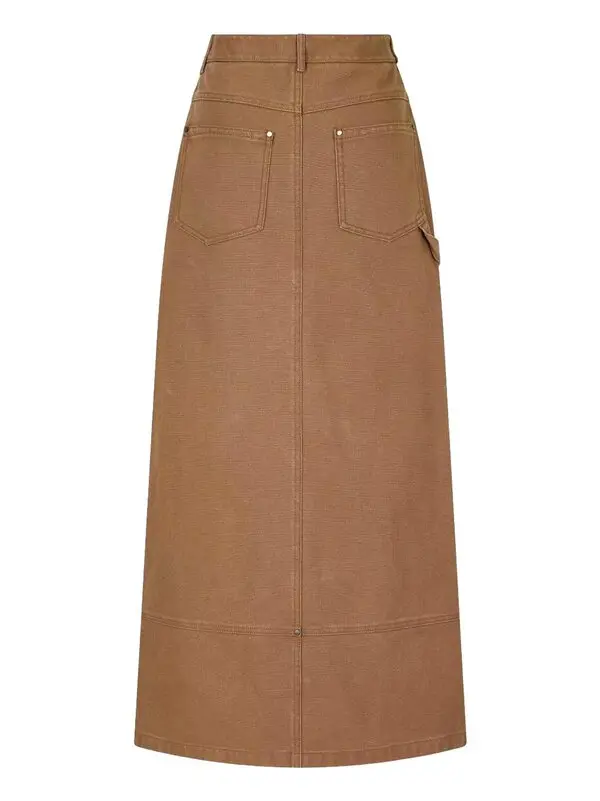 STUDIO TOMBOY Seam-detail Maxi Skirt - Brown