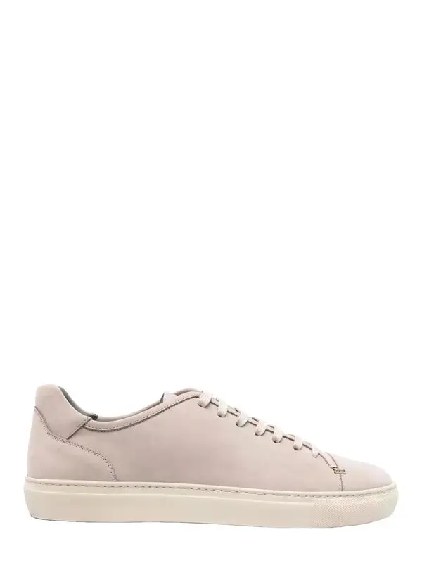 Corneliani Nubuck Leather Lace-up Sneakers - Neutrals
