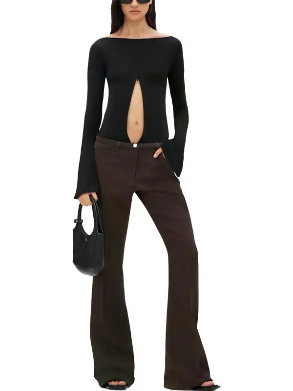 COURREGES Relax Bootcut Trousers - Brown
