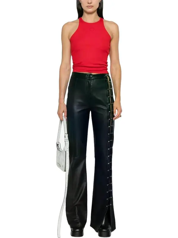 MITILIANE COUTURE Leather Trousers - Black