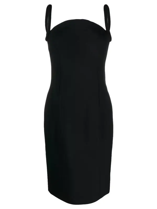 Versace Sleeveless Midi Dress - Black