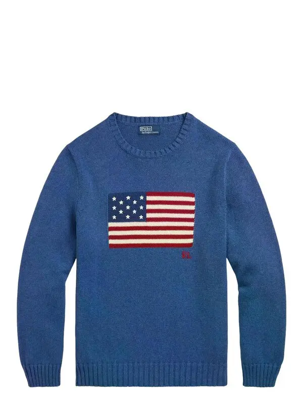 Polo Ralph Lauren Flag Sweater - Blue