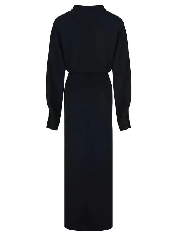 Ports 1961 V-neck Gown With Scarf Detailing - Black
