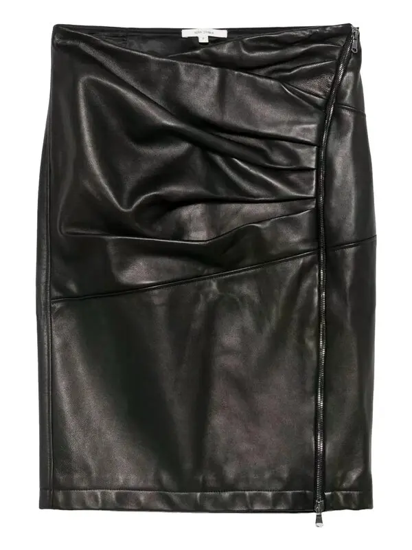 NENSI DOJAKA Leather Skirt - Black